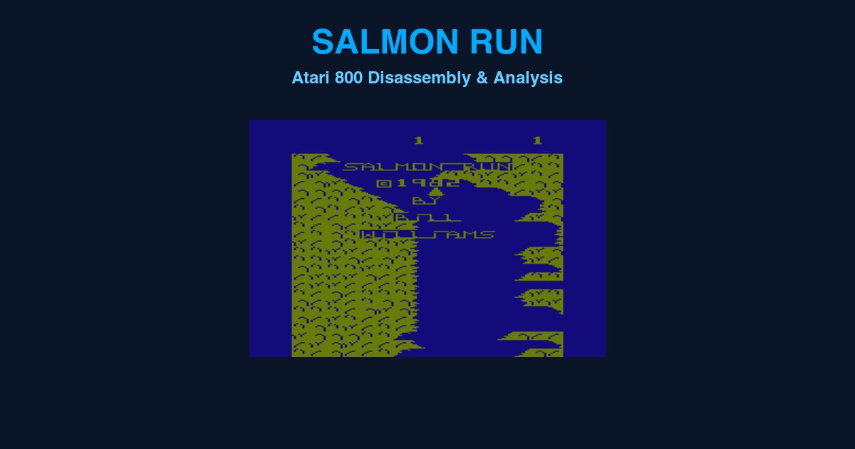 Salmon Run - Atari 800 Disassembly